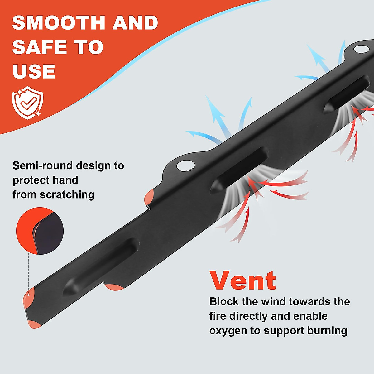 Wind Guards for Blackstone 28 Inch Griddle, Heat Protector Carbon Steel Magnetic Wind Screens