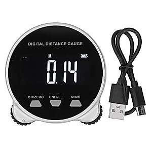 Digital Tape Measure, 656 Ft High Accuracy Electronic Rolling Ruler with LCD Display, Electronic Ruler Distance Rolling Measuring Tool for Flat Curved Diameter Odd Shape