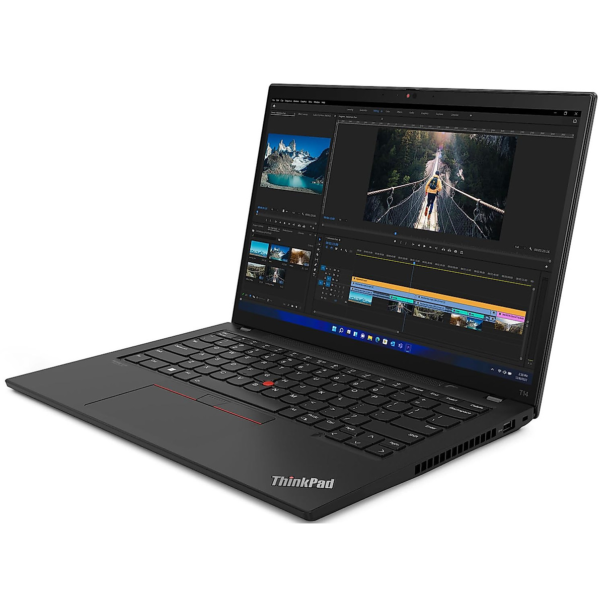 Lenovo ThinkPad T14 Business Laptop 14.0" IPS Full HD Display (Intel 11th Gen 4-Core i5-1135U, 16GB RAM, 512GB SSD, Backlit KYB, Fingerprint Reader, WiFi 6E, Win11Pro) w/Dockztorm Hub