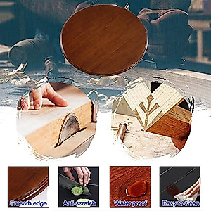 WEBUP Solid Wood Lazy Susan Turntable 20-40inch Large Rotating Tray Kitchen Bearing Plate For Countertop Table, Wooden Tabletop Turntable(Acacia Wood) (Size : 80cm/30inch)