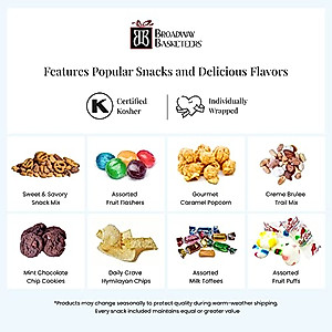Broadway Basketeers Condolences Gourmet Gift Basket, Kosher Sympathy Food Gift Baskets for Delivery, Perfect Care Package Box or Assorted Snack Gifts for Bereavement, Loss, Funeral, or Shiva