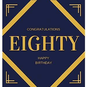 Happy 80th Birthday Guest Book (Hardcover): Happy 80th Birthday Guest book, party and birthday celebrations decor, memory book, eighty birthday, happy ... celebration parties, message log keepsake