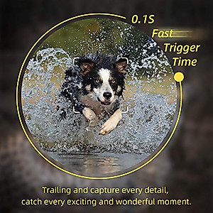 2-Pack Outdoor Trail Game Cameras 24MP Picture 1296P/1080P Video Wildlife Hunting Deer Camera 100ft Night Vision No Glow 0.1S Trigger Speed Motion Activated Waterproof Password Protected Time Lapse