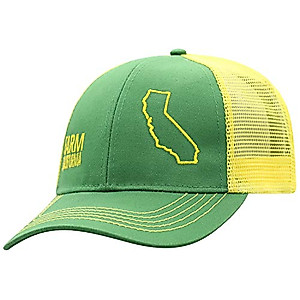 John Deere Farm State Pride Cap-Green and Yellow-California