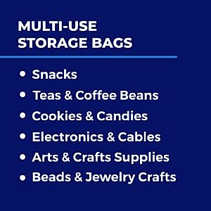 Loud Lock Mylar Bags Smell Proof -1000 Count (Black, 1/8 Ounce 5.25"x3.75") - 6mil Thickness Packaging Bags - Mylar Bags For Food Storage - Resealable Bags