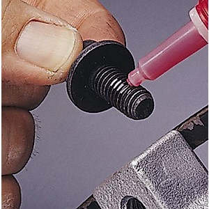 LOCTITE 263 Threadlocker for Automotive: High-Strength, Oil Tolerant, High-Temperature, Fluorescent, Anaerobic, Heavy Duty Applications | Red, 6 ml Tube (PN: 2203451)