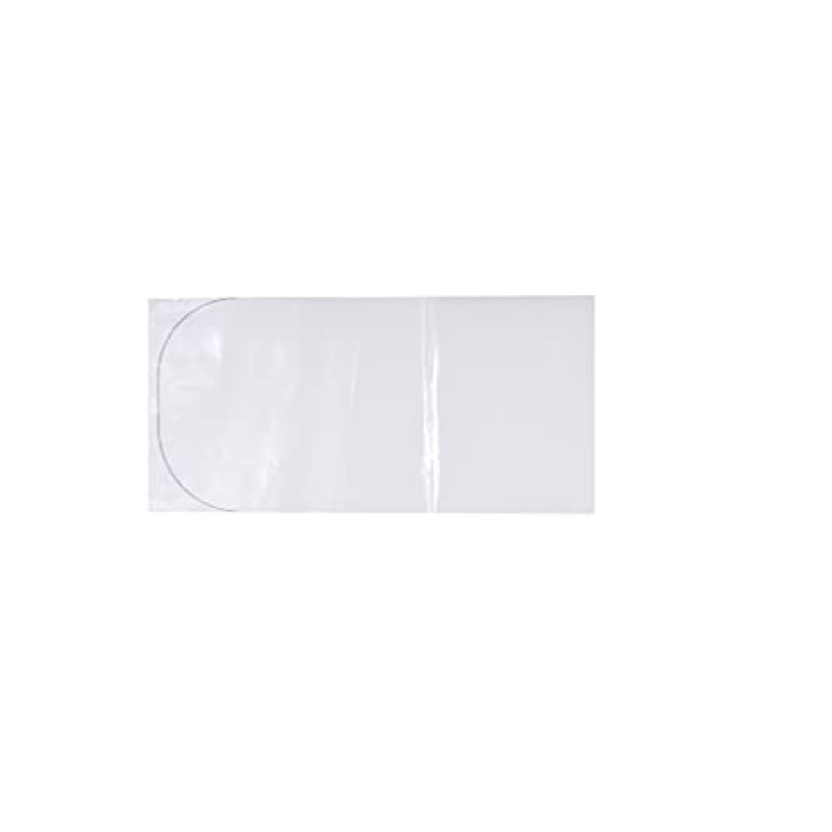 ALFA Fishery Bags Round Corners Bottom Leak Proof Clear Plastic Fish Bags Size 6 Inches for Marine and Tropical Fish Transport 2 mil. (6" x 12" / 100 Pack)