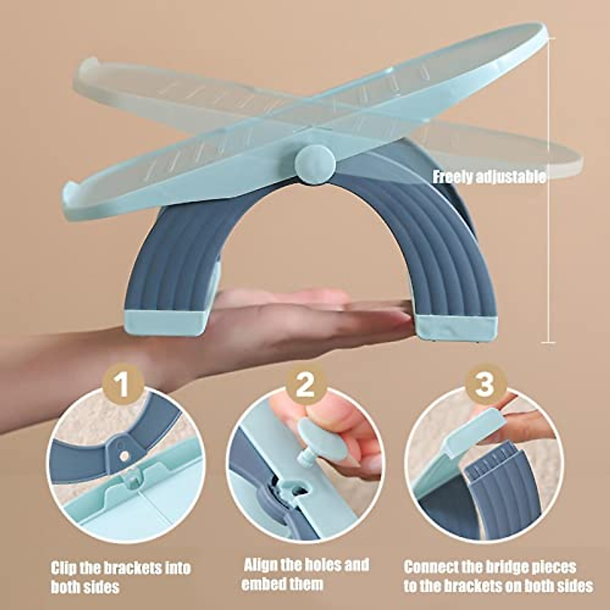 Shoe Slots Organizer - Double Layer Shoe Stacker for Closet Organization | Adjustable Shoe Storage Rack for Home Living Room Bedroom Dorm Apartment Emole