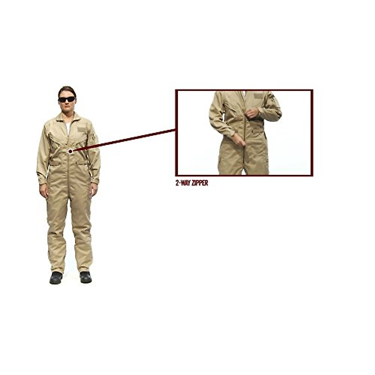 TRU-SPEC Men's 27-P Basic Flight Suit, Navy, Large Regular