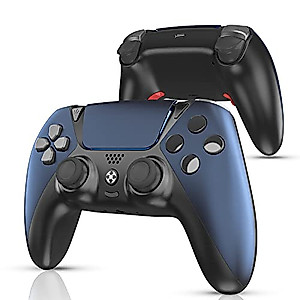 AUGEX Wireless Controller for PS4 Controller, Ymir Game Remote for Playstation 4 Controller with Turbo, Steam Gamepad Work with Back Paddles, Scuf Controllers for PS4/Pro/Silm/PC/IOS