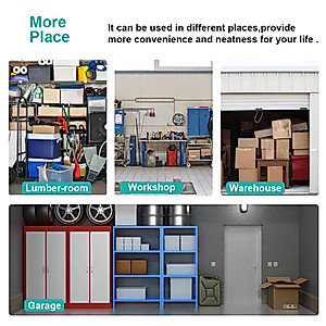 4-Tier Wire Shelving Unit Steel Large Metal Shelf Organizer Garage Storage Shelves Heavy Duty NSF Certified Height Adjustable Commercial Grade Metal Rack 4000 LBS Capacity 24”D x 48”W x 72”H,Black