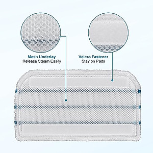 8 Pack Steam Mop Pads Replacement Compatible with Black+Decker Steam Mop SM1600, SM1610, SM1620, HSM13E1, HSMC1300FX, HSMC1321, HSMC1361SG SMP20 Black and Decker Steam Mop Pads for Floor Cleaning