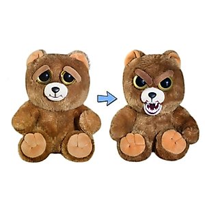 Feisty Pets Sir Growls-A-Lot- Plush Stuffed Bear that Turns Feisty with a Squeeze, 8.5"