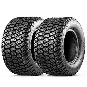 MaxAuto 16x7.50-8 16x7.5x8 Turf Saver Lawn Mower Tire 4PLY, Set of 2