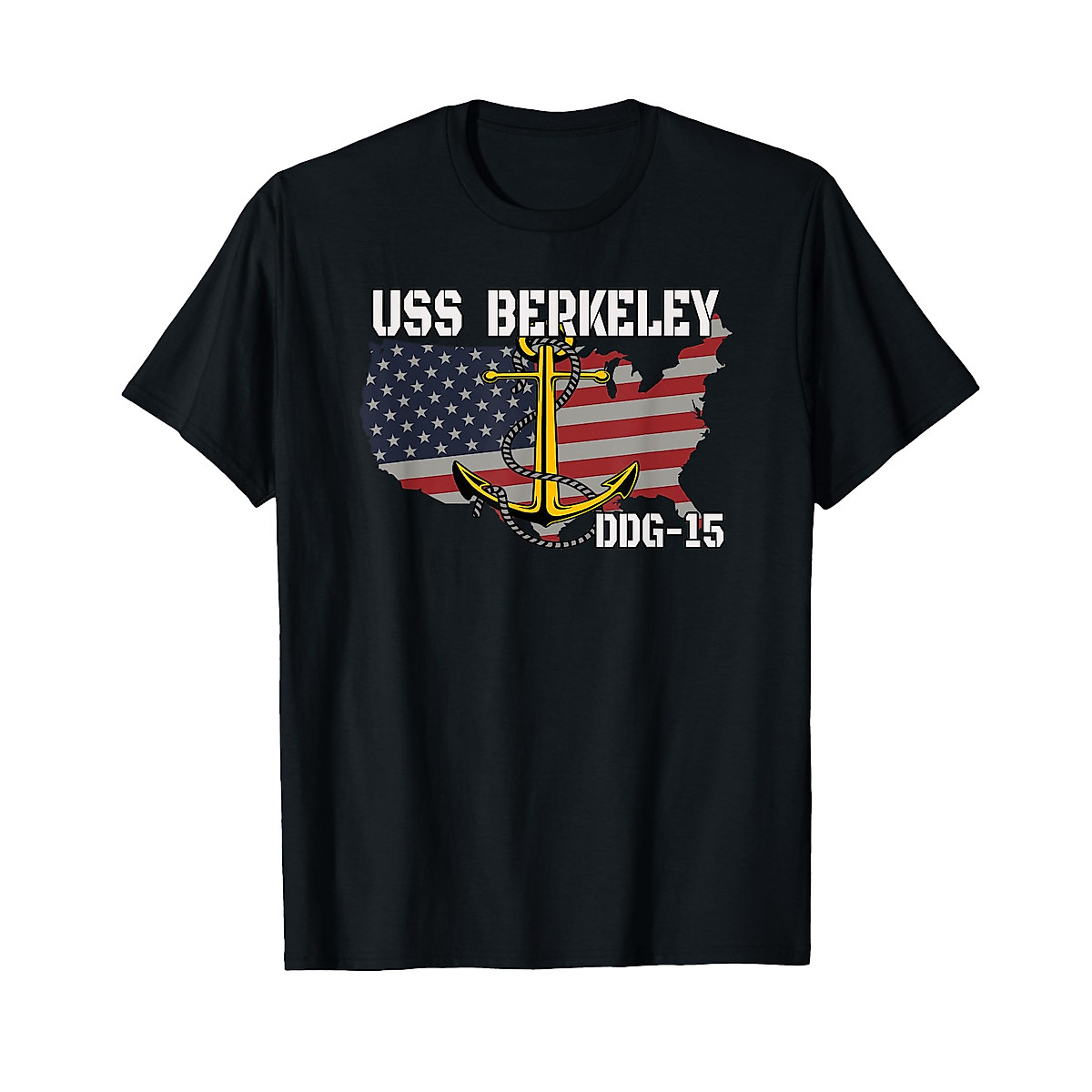 USS Berkeley DDG-15 Destroyer Veteran Day Father Grandpa Dad T-Shirt