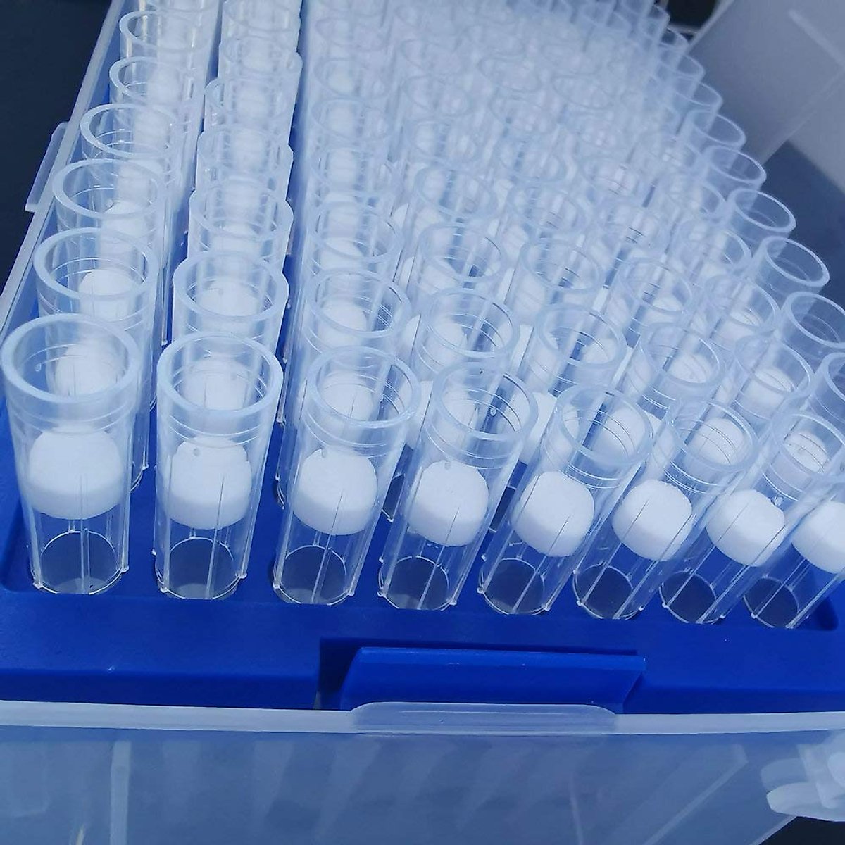 1000µL Filtering Pipette Tips - Universal Filter Pipette Tips - Racked,RNase/DNase Free & Pyrogen Safe, Clear, 96 Tips/Rack Pk x 10 Racks（960 Tips）