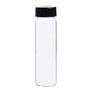 Kimble 60811D-6 Borosilicate Glass Clear Screw Thread Sample Vial with Rubber Lined Closures, 6 Drams Capacity, 20-400 GPI Thread Finish (Case of 144)