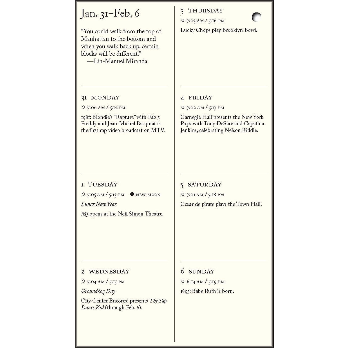 An Almanac of New York City for the Year 2023