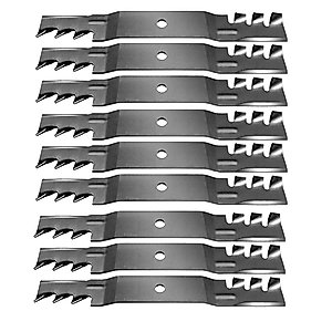 Stevens Lake Parts Set of 9 New Toothed Mulching Blade Fits Toro 3 for 50", TIME Cutter Z, Z5000 Models Interchangeable with 110-6837-03, 112-9759-03, 115-5059, 115-5059-03
