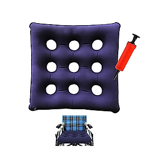Pressure Ulcer Cushion Waffle ,Bed Sore Cushions for Butt,Inflatable Seat Cushion Portable,Pressure Sore Cushions for Sitting,Wheelchair Cushions for Pressure Relief,Recliner Cushions for Elderly Pad