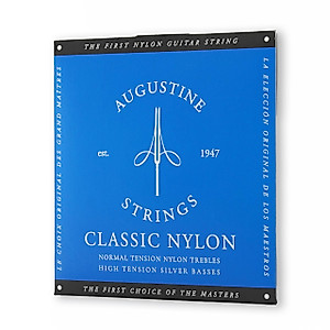 Augustine Classic Blue Nylon Guitar Strings - High Tension - 1 Set
