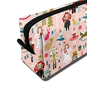 Nutcracker Ballet Makeup Bag Travel Cosmetic Toiletry Organizer Bag For Women