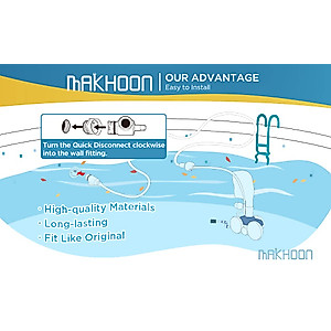 Makhoon D29 UWF Quick Disconnect and 9-100-9002 Pressure Relief Valve Replacement for Polaris 180 280 380 Pool Cleaners (1)