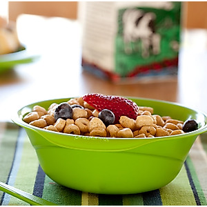 Preserve Everyday 16 Ounce Recycled Plastic Bowls, Set of 4, Apple Green