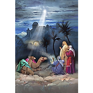 Toland Home Garden 109723 Star Of Bethlehem Christmas Flag 28x40 Inch Double Sided Christmas Garden Flag for Outdoor House Winter Flag Yard Decoration