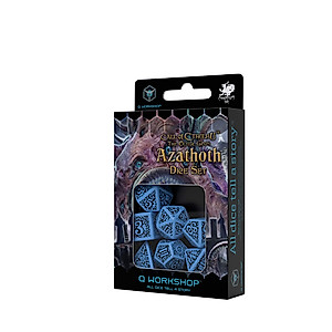 Q WORKSHOP Call Of Cthulhu The Outer Gods Azathoth RPG Ornamented Dice Set 7 Polyhedral Pieces