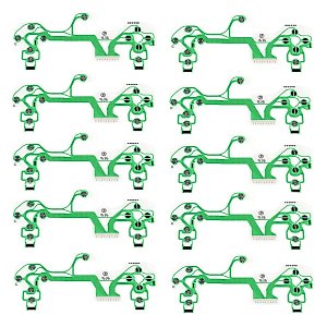10 Pack Game Controller Circuit Film Cable Ribbon Conductive Keyboard Flex PCB JDM-040 Replacement for PS4 Pro