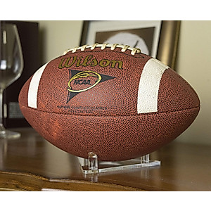 Ball Holder Stand for Footballs Basketballs Volleyballs Soccer Balls - Acrylic Display (Triangular Acrylic)