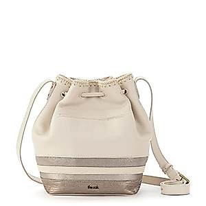 The Sak Ivy Leather Drawstring Bucket, Rose Shimmer Block