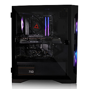 CLX Set Gaming Desktop - Liquid Cooled AMD Ryzen 7 5800X 3.8GHz 8-Core Processor, 16GB DDR4 Memory, Radeon RX 6700 XT 12GB GDDR6 Graphics, 500GB SSD, 3TB HDD, WiFi, Windows 11 Home 64-bit, Black