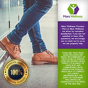 Foam Heel Cushion Pad 1/2" Non Adhesive - Foot Pain Relief - 4 Pairs