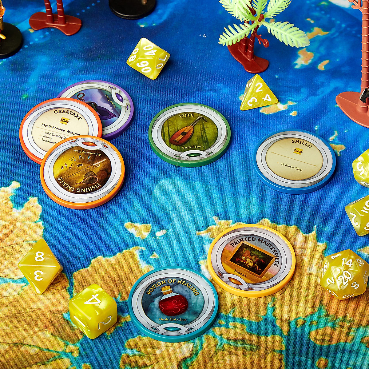 The Master's Vault: 150 D&D Quick Reference Item Cards or Item Tokens from 5E Player's Handbook - Illustrated TTRPG Weapons, Armors, Spellcasting Focuses, and More – D&D Accessories (Item Tokens)