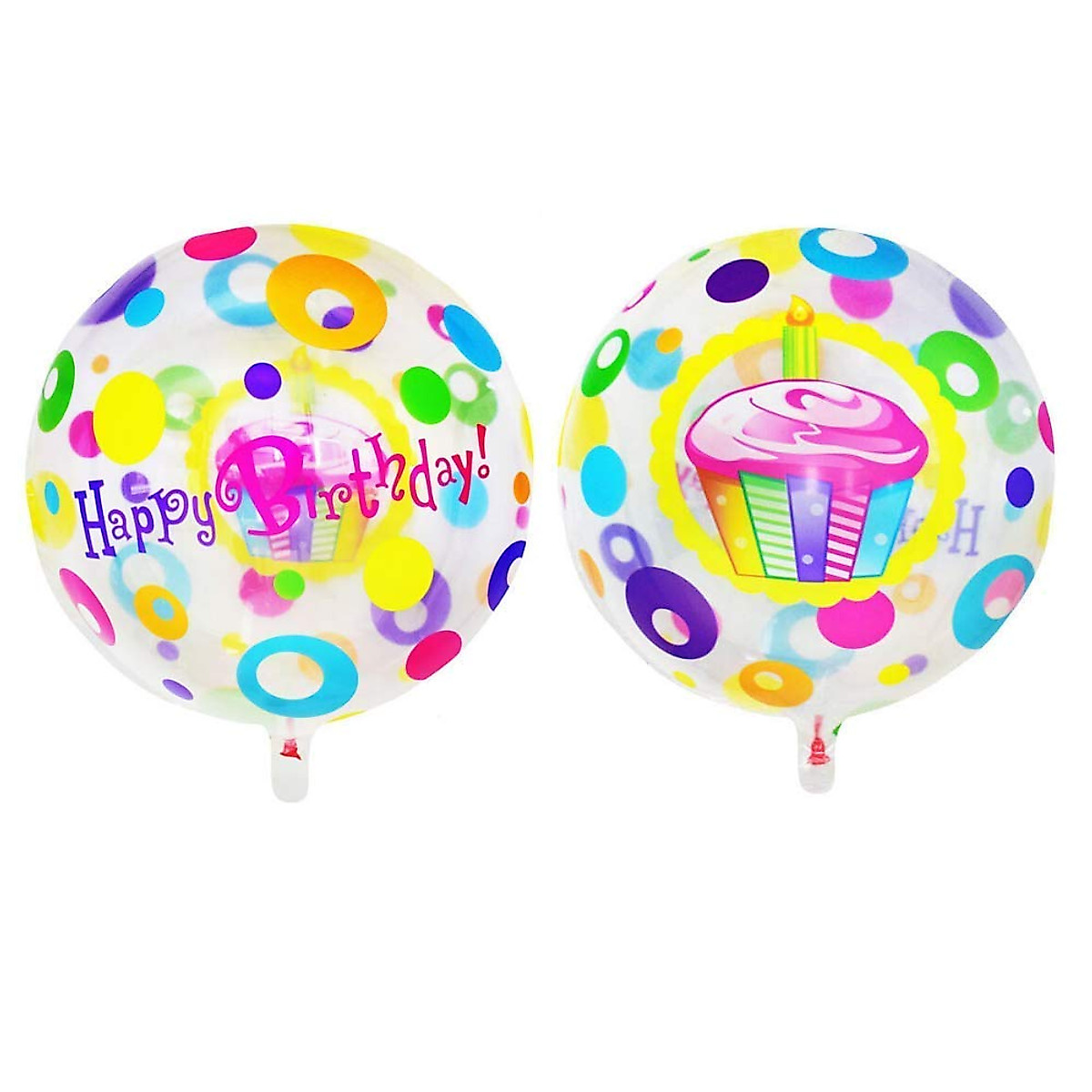 Happy Birthday Foil Mylar Helium Balloons 24 Pcs/Set 18" for Birthday Party, Aluminum Balloon Birthday Party Decorations