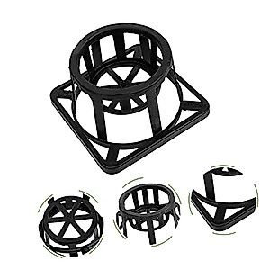 Yardwe 15pcs Indoor Stand Planter Base Home Balcony Adjustable Display Household Green Bonsai Pot Lawn Fixing Container and Round Modern Potted Metal Outdoor for Organizer Shelf Flower