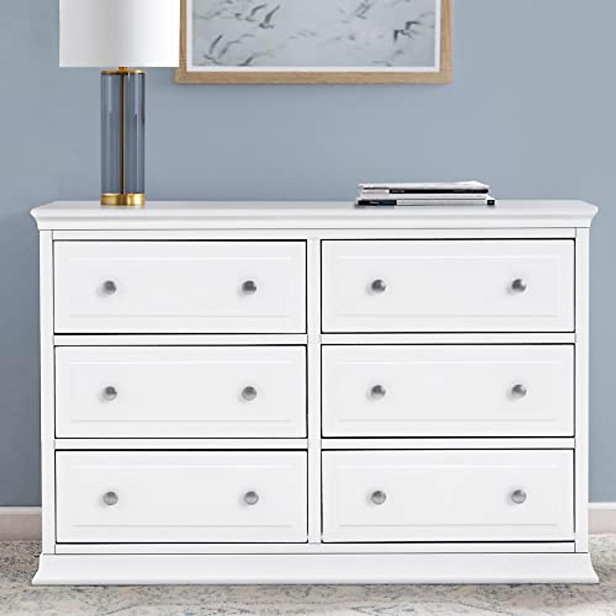 DaVinci Signature 6-Drawer Double Dresser in White