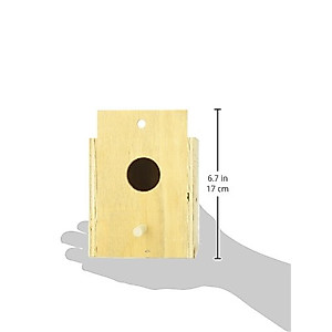 YML Assembled Wooden Nest Box for Outside Mount, Small