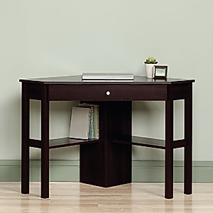 Sauder Beginnings Corner Computer Desk, Cinnamon Cherry finish