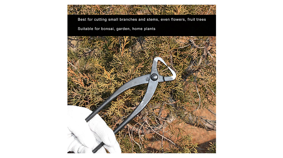 HERCHR Bonsai Concave Branch Cutter — Precision Pruning Tool