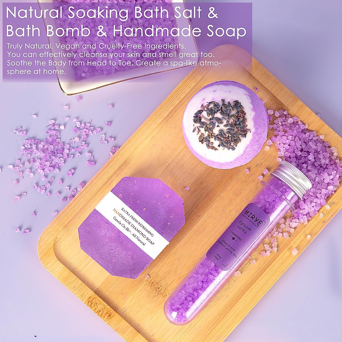 Birthday Gifts for Women, 9pcs Unique Gifts for Women, Relaxing Spa Gift Baskets for Women, Valentines Day Gifts for Her Friendship Mom Sister Wife Coworker Teacher Friends Female