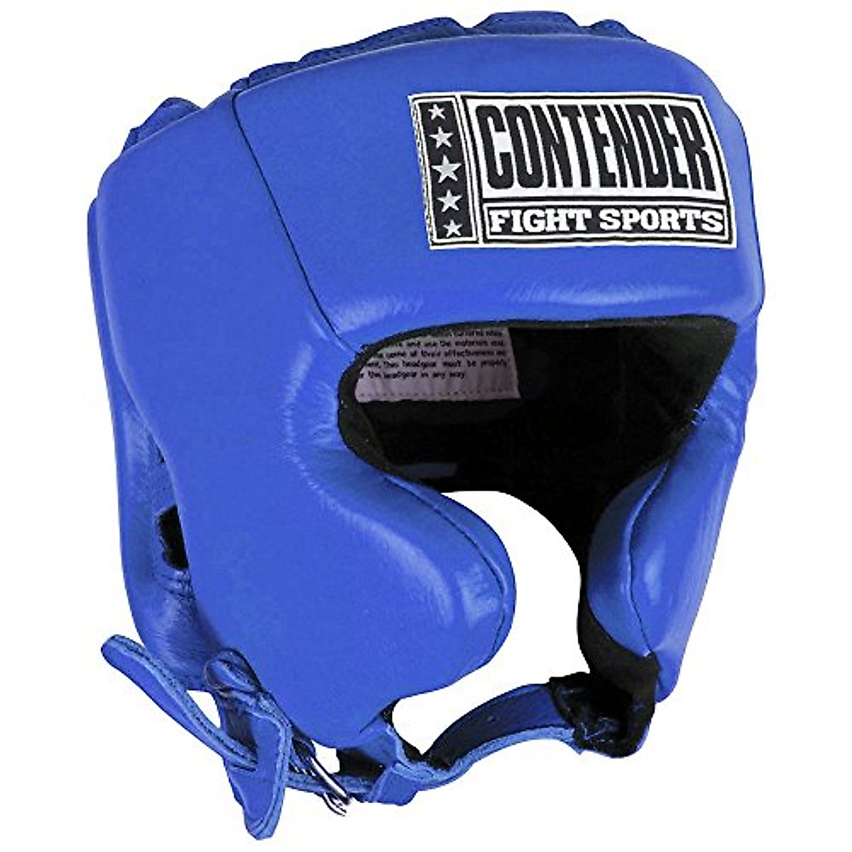 Contender Fight Sports Competition Boxing Headgear with Cheeks Black, Large