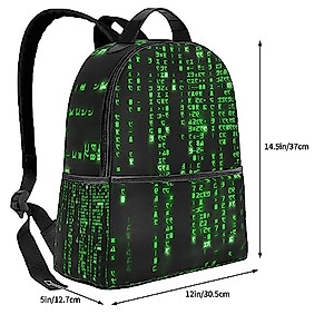 BAFAFA Hacker age Printed Travel Backpack Business Work Bag Computer Bag Outdoor Sports Rucksack
