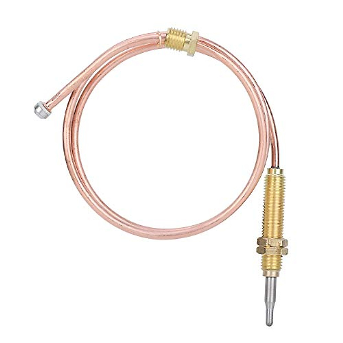 TOPINCN Thermocouple M8 Thread Heating Gas Burner Replacement Thermocouple Probe 600mm for Fireplace BBQ Grill Accessories