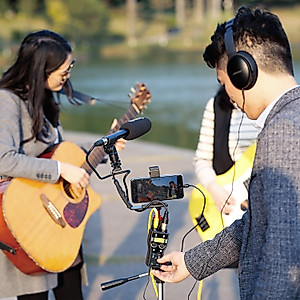 Saramonic 2 Channel XLR Microphone & 6.3mm Guitar Interface with Apple MFi Certified Lightning Connector for iPhone, iPad, iPod, iOS Smartphones & Tablets