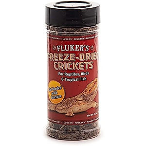 Fluker's Freeze Dried Crickets Reptile Food 1.2oz - Includes Attached DBDPet Pro-Tip Guide