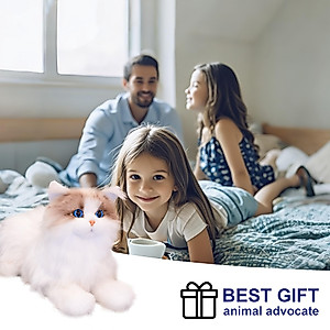 Chongker Weighted Stuffed Animals,Handmade Realistic Cat Plush Toy 3.3LBS,Lifelike Real Cat Size Companion Pet, Ragdoll Cat