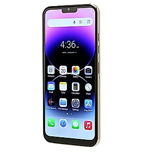 VINGVO 6.53 Inch Smartphone, 8GB and 64GB 100-240V Face Recognition Ultra Thin 4G Mobile Phone 6000mAh Battery Dual SIM Dual Standby for Android (US Plug)